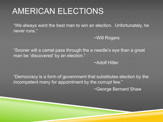 Chapter 7 the electoral process | PPT
