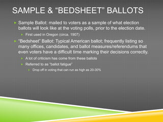 Chapter 7 the electoral process | PPT