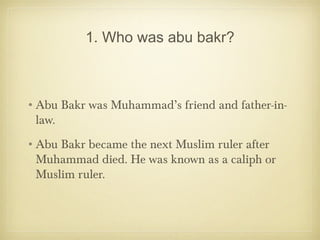 Chapter 7~the prophet muhammad | PPT