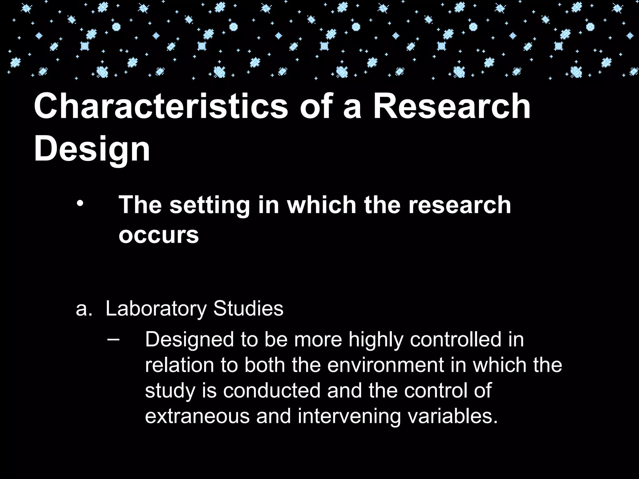 Chapter 7-THE RESEARCH DESIGN | PPT