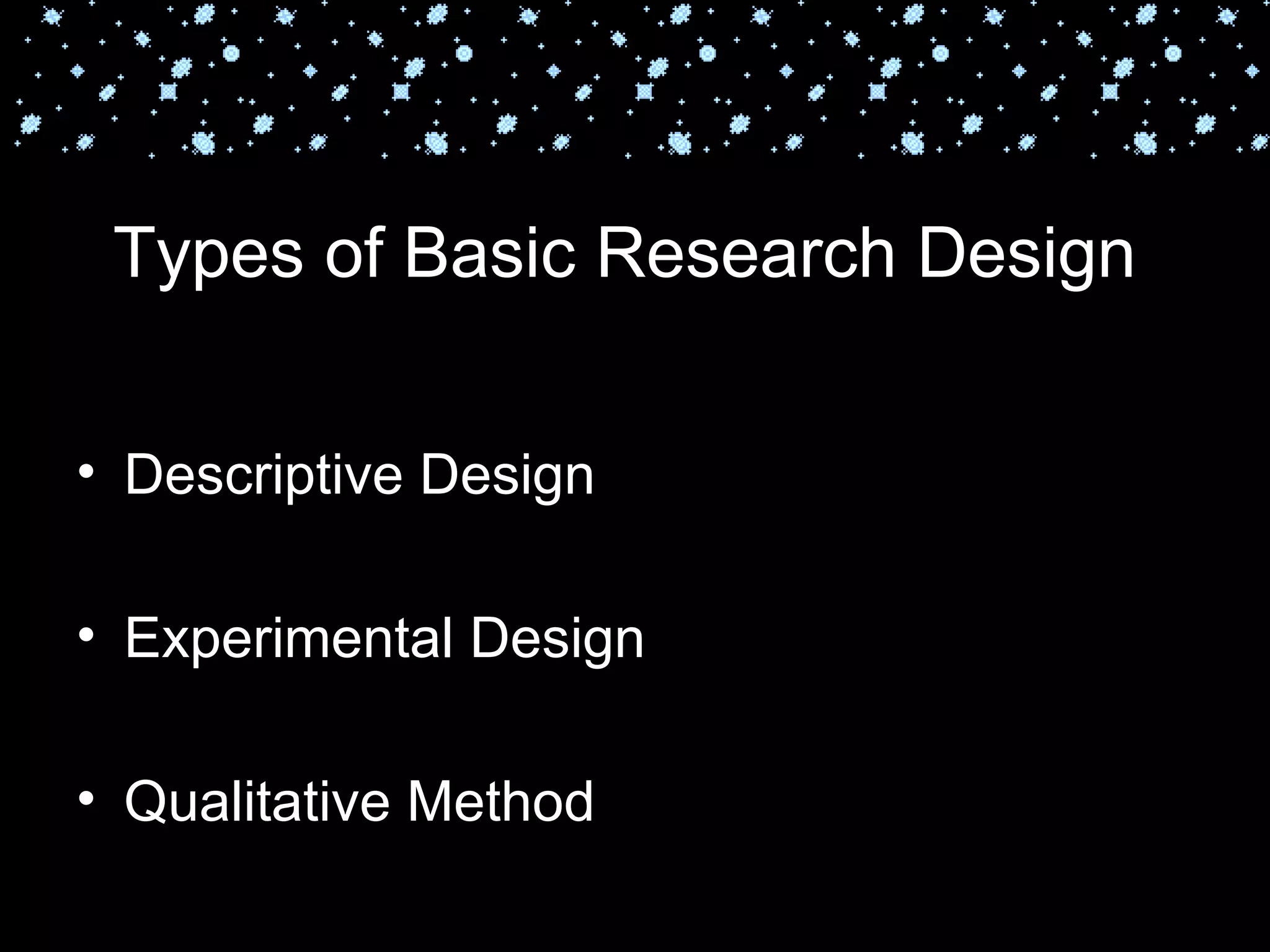 Chapter 7-THE RESEARCH DESIGN | PPT