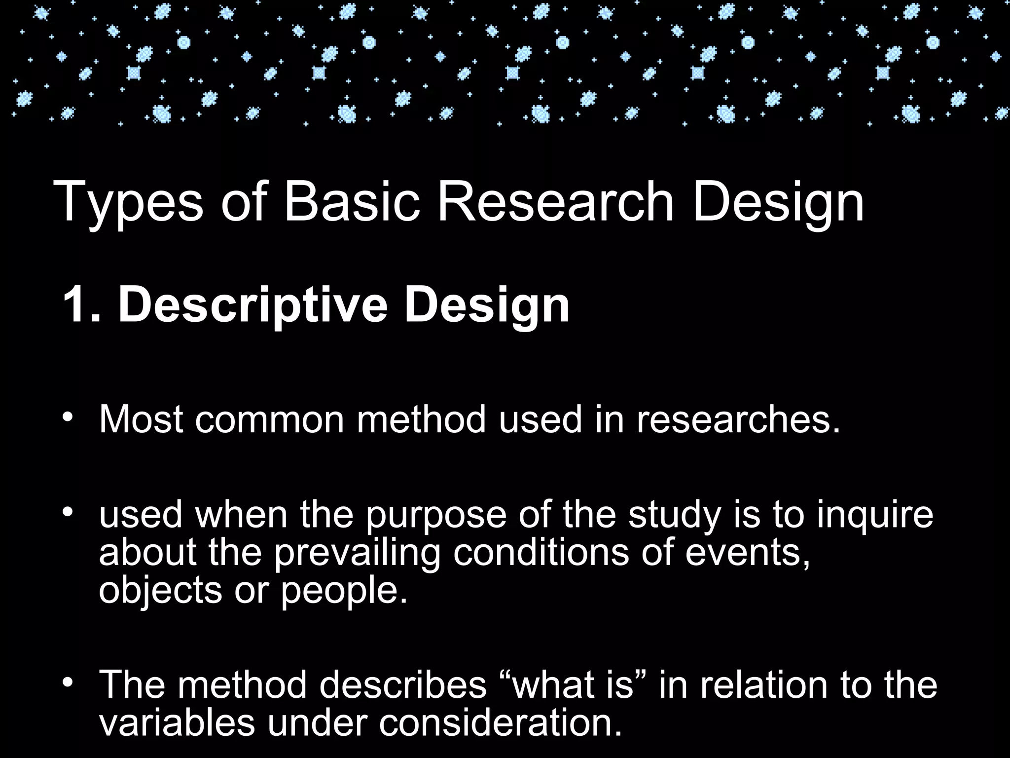 Chapter 7-THE RESEARCH DESIGN | PPT