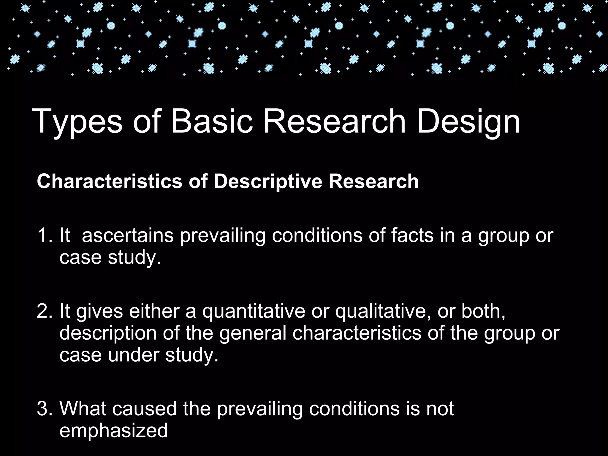 Chapter 7-THE RESEARCH DESIGN | PPT