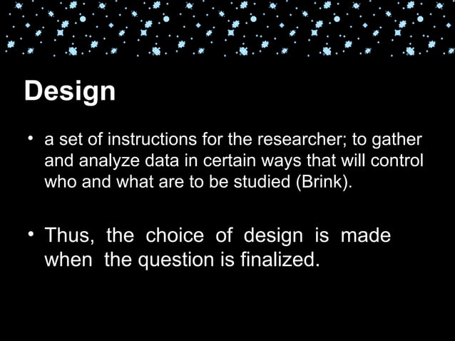 Chapter 7-THE RESEARCH DESIGN | PPT