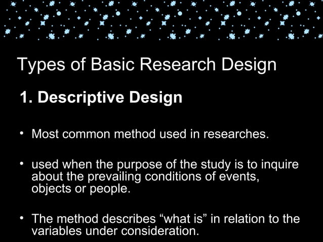 Chapter 7-THE RESEARCH DESIGN | PPT