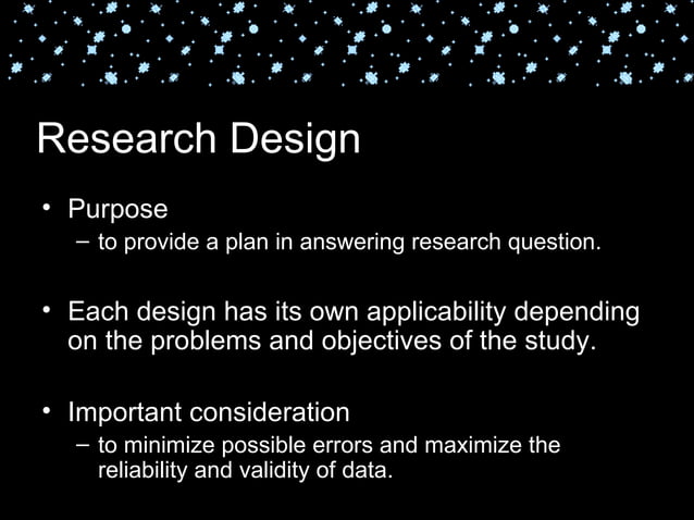 Chapter 7-THE RESEARCH DESIGN | PPT