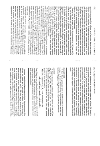 foundations of finance by fama 1976 Chapter 7 the two parameter portfolio model | PDF | Stocks ...