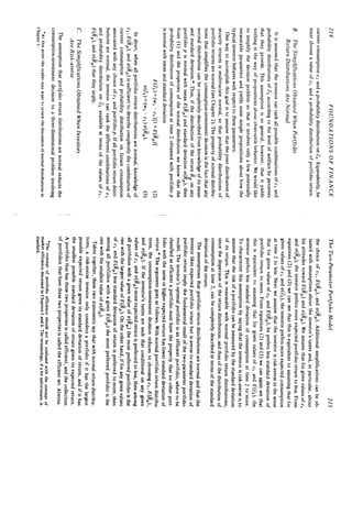 foundations of finance by fama 1976 Chapter 7 the two parameter portfolio model | PDF | Stocks ...