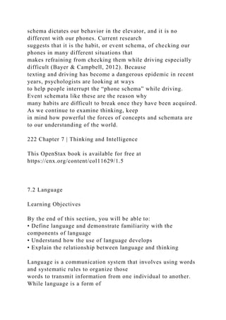 Chapter 7Thinking and IntelligenceFigure 7.1 Thinking .docx