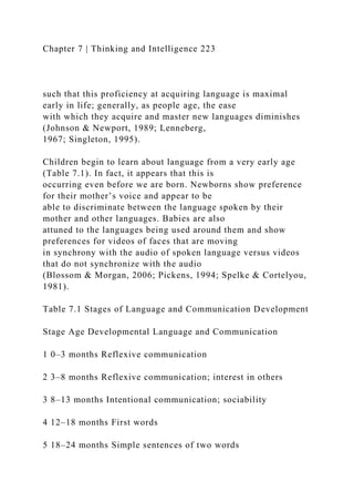 Chapter 7Thinking and IntelligenceFigure 7.1 Thinking .docx