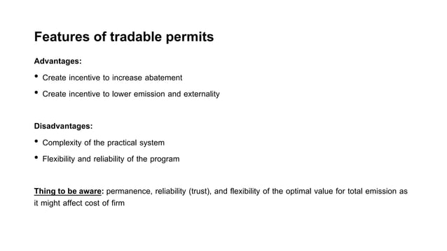 Chapter 7 tradable permits | PDF | Environmental Services Industry ...