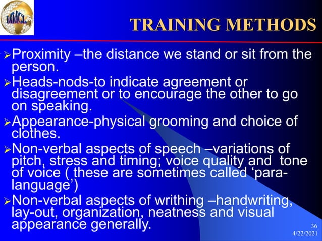 Chapter 7: Training Methods | PPT