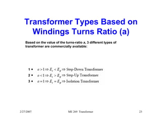 Chapter 7 transformers | PDF