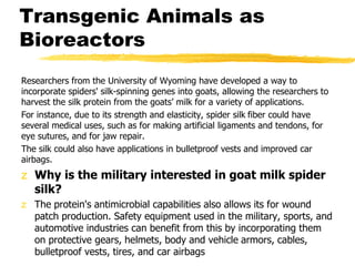 Transgenic animals.How we Produce transgenic animals | PPT