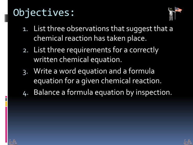 Chapter 8.1 : Describing Chemical Reactions | PPT