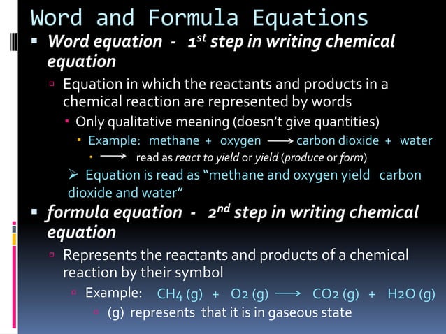 Chapter 8.1 : Describing Chemical Reactions | PPT