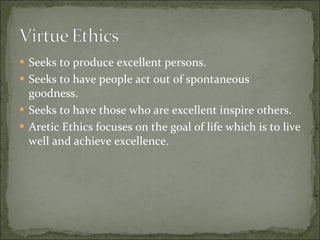 Chapter 8: Virtue Based Ethics | PPT