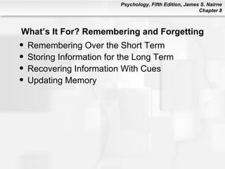 Pscyhology 101: Chapter8 | PPT