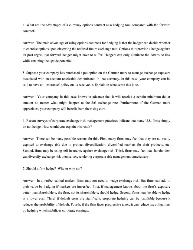 Chapter8 International Finance Management | PDF | Hedge Funds | Personal Investing