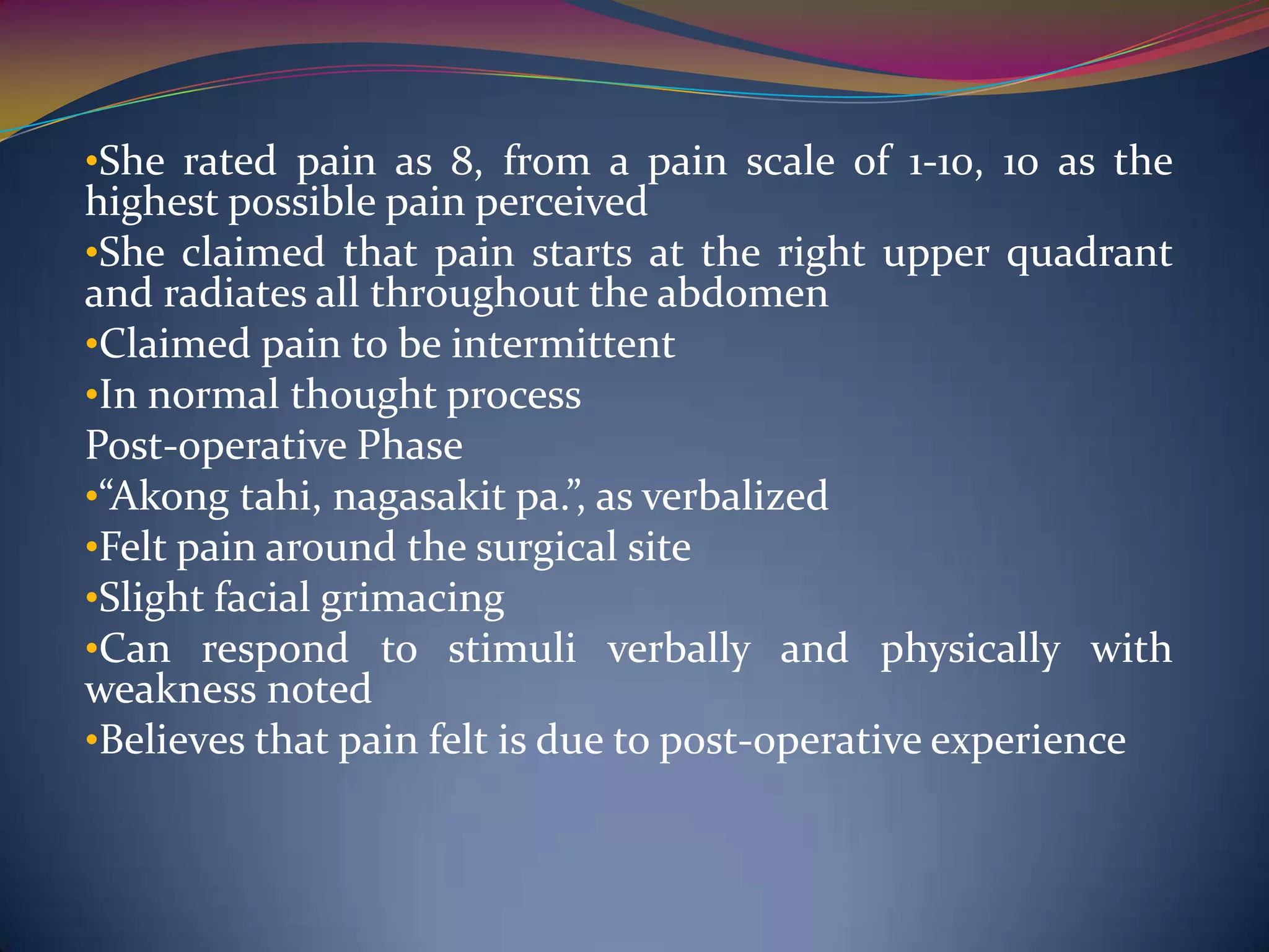 Sample Gordon's Functional Health Pattern: Intestinal Obstruction ...