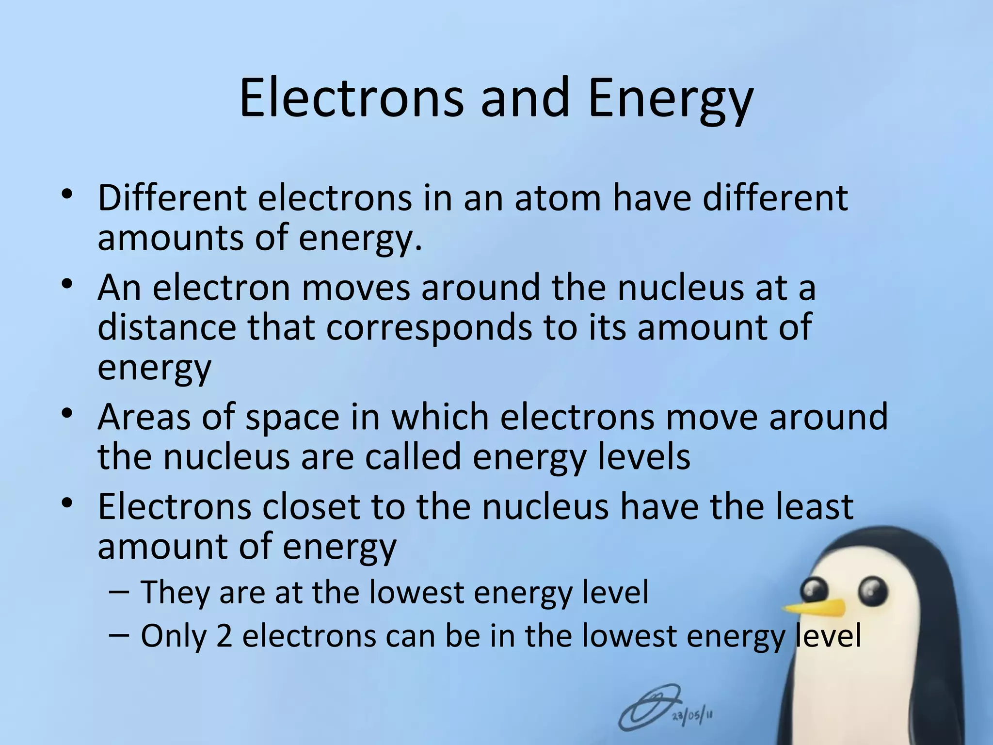 Chapter 8.1: Electrons and Energy Levels | PPT