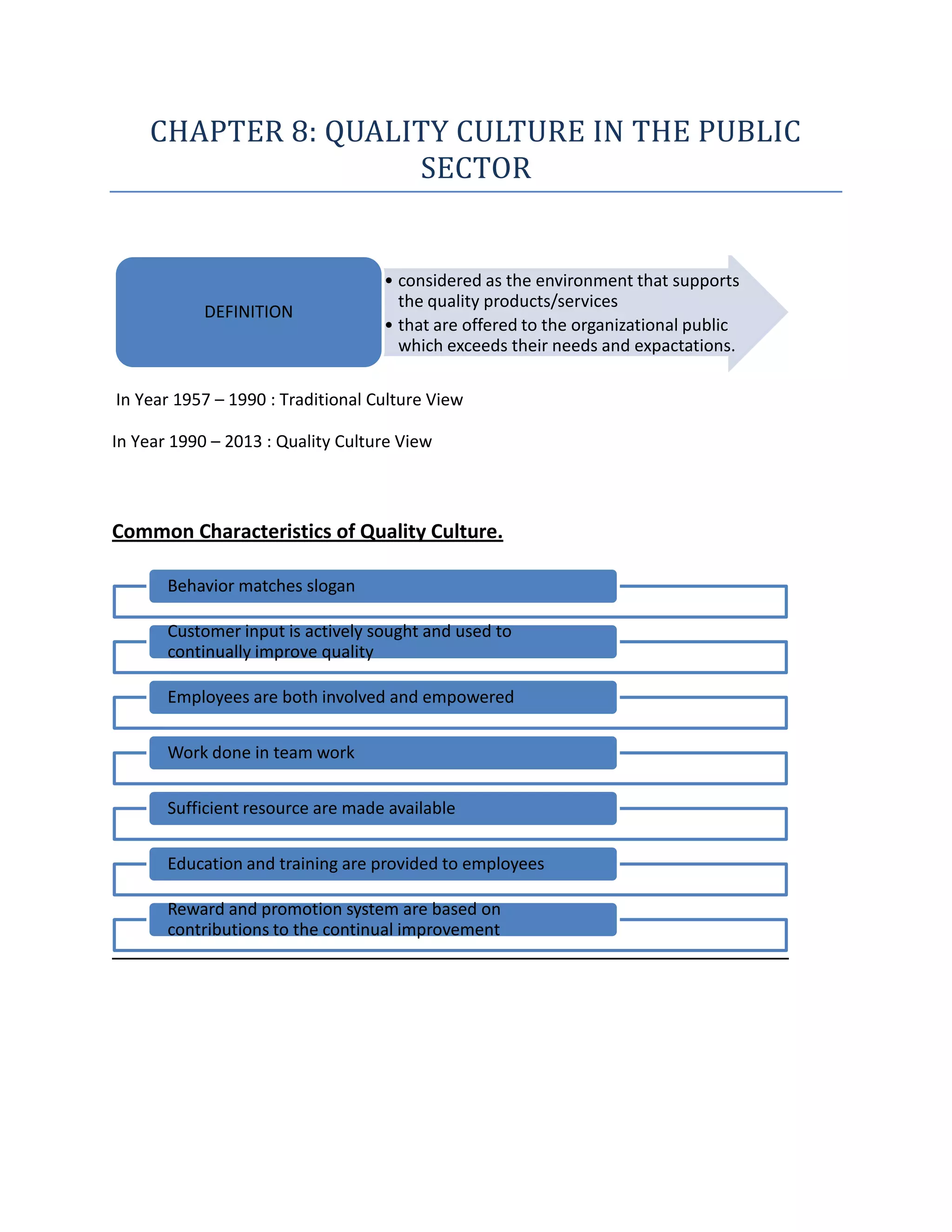 QUALITY CULTURE IN THE PUBLIC SECTOR | DOCX