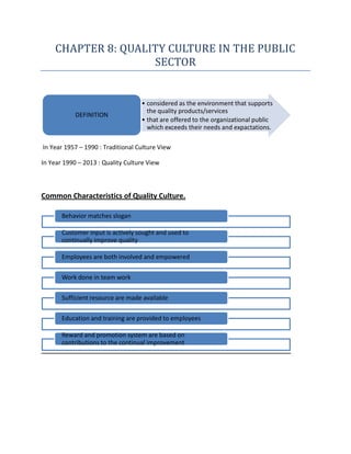 QUALITY CULTURE IN THE PUBLIC SECTOR | DOCX