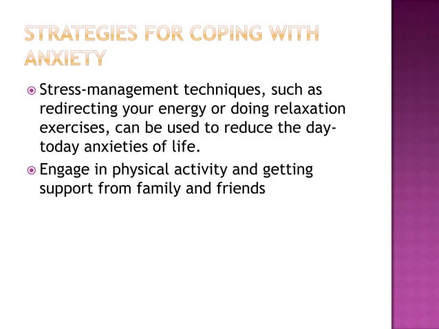 Stress and Anxiety | PPTX