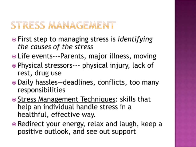 Stress and Anxiety | PPTX