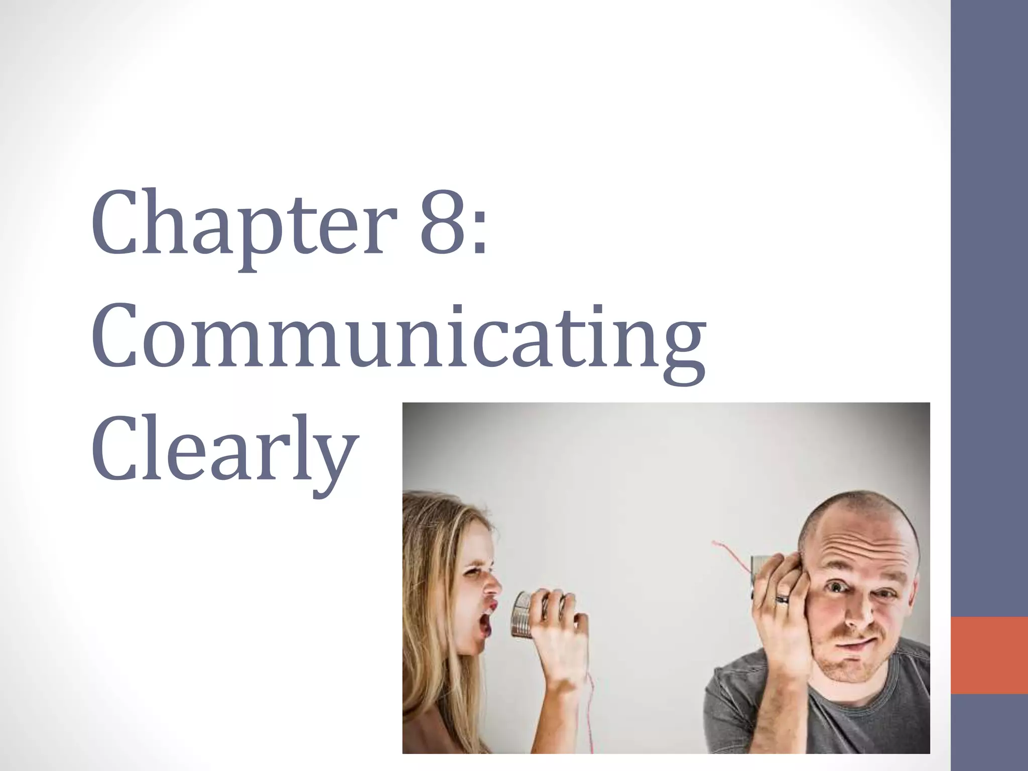 IPR - Chapter 8: Communicating Clearly | PPT