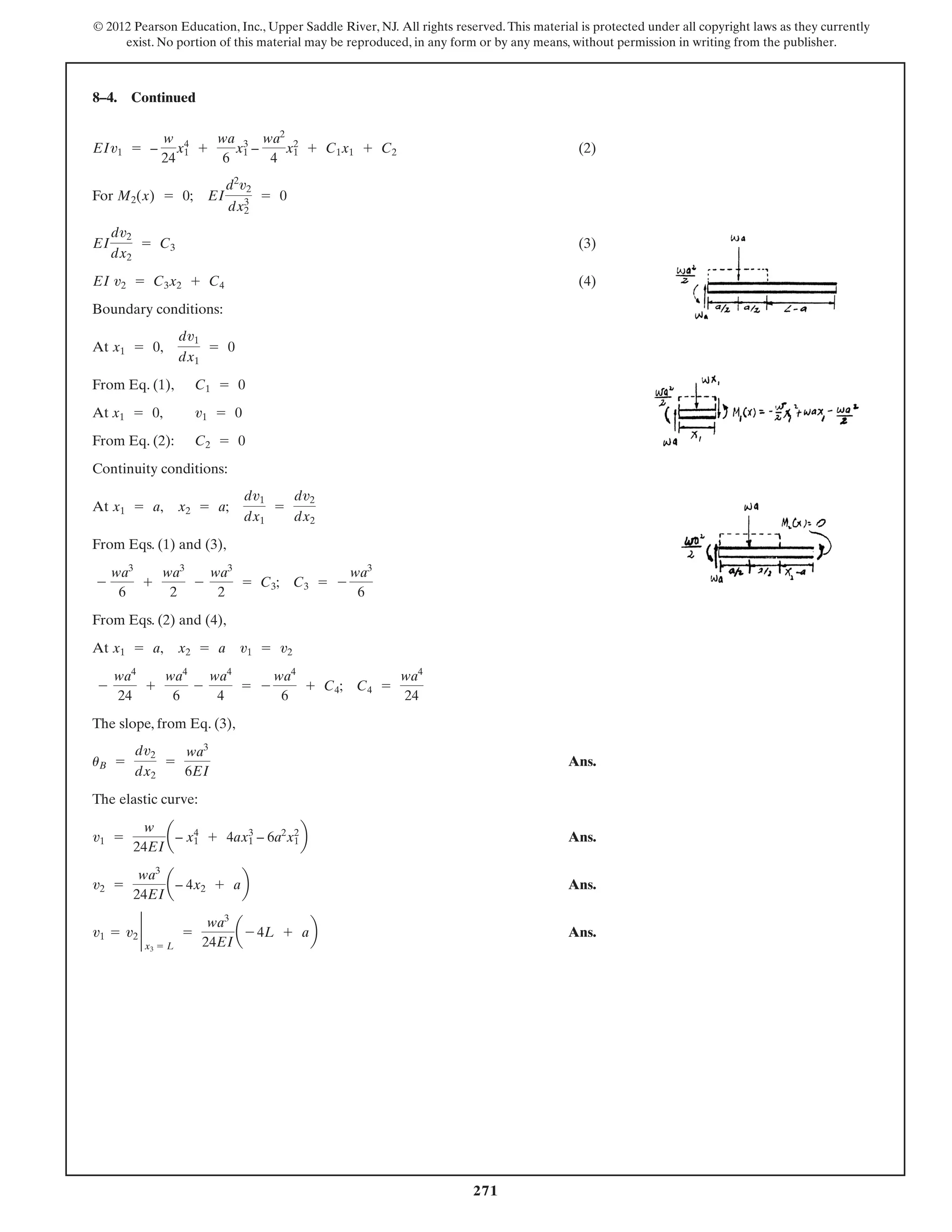 structural analysis CE engg. solved ex. | PDF