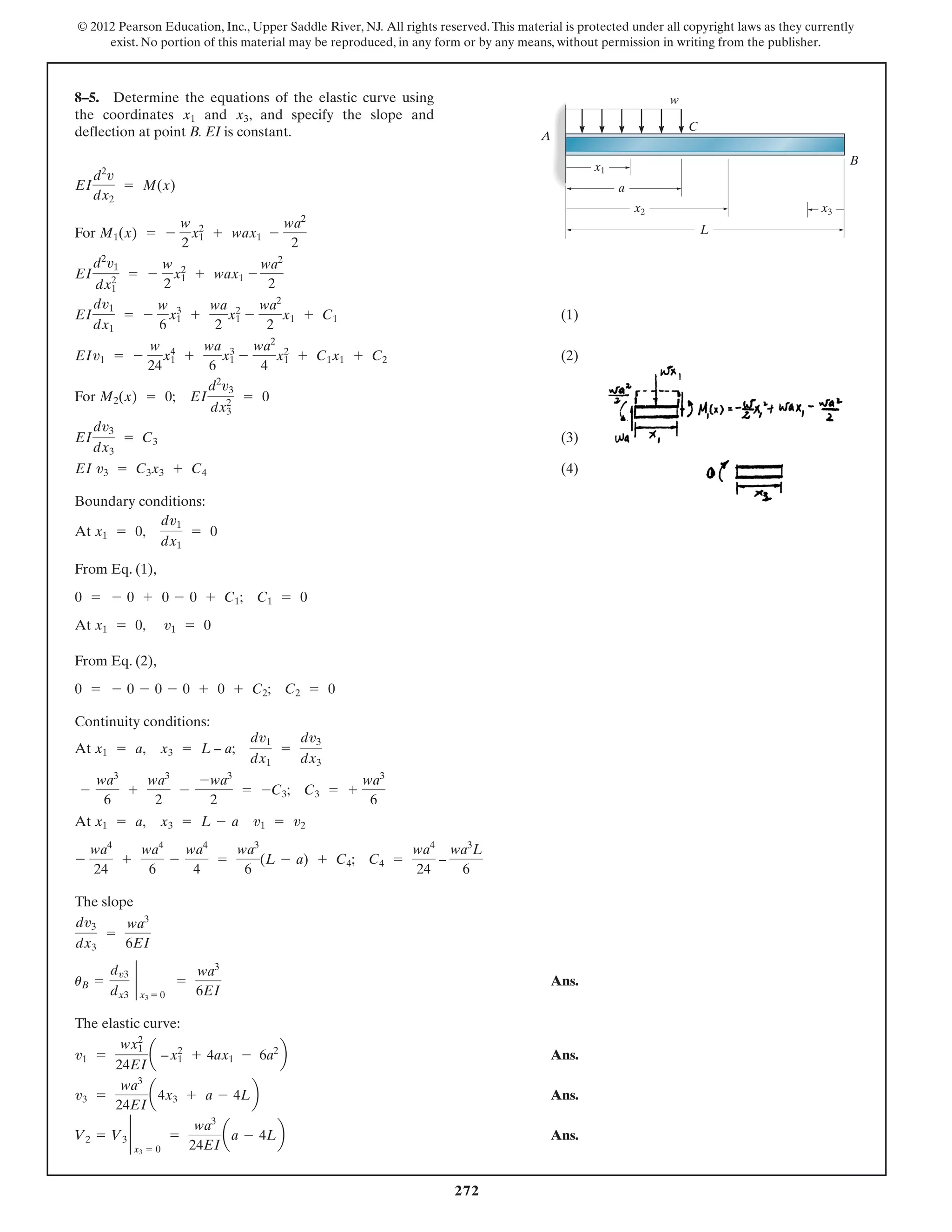 structural analysis CE engg. solved ex. | PDF