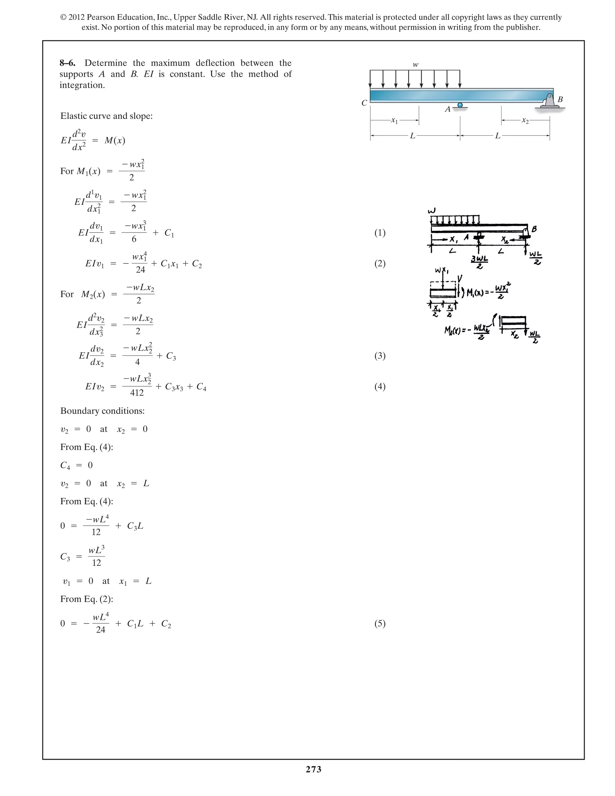 structural analysis CE engg. solved ex. | PDF