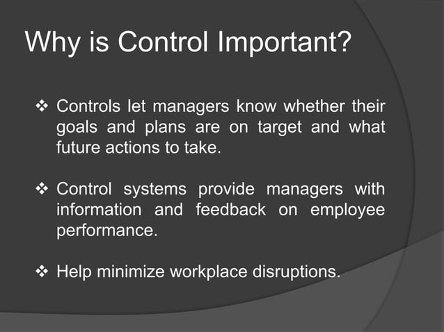Management Function : Controlling | PPTX