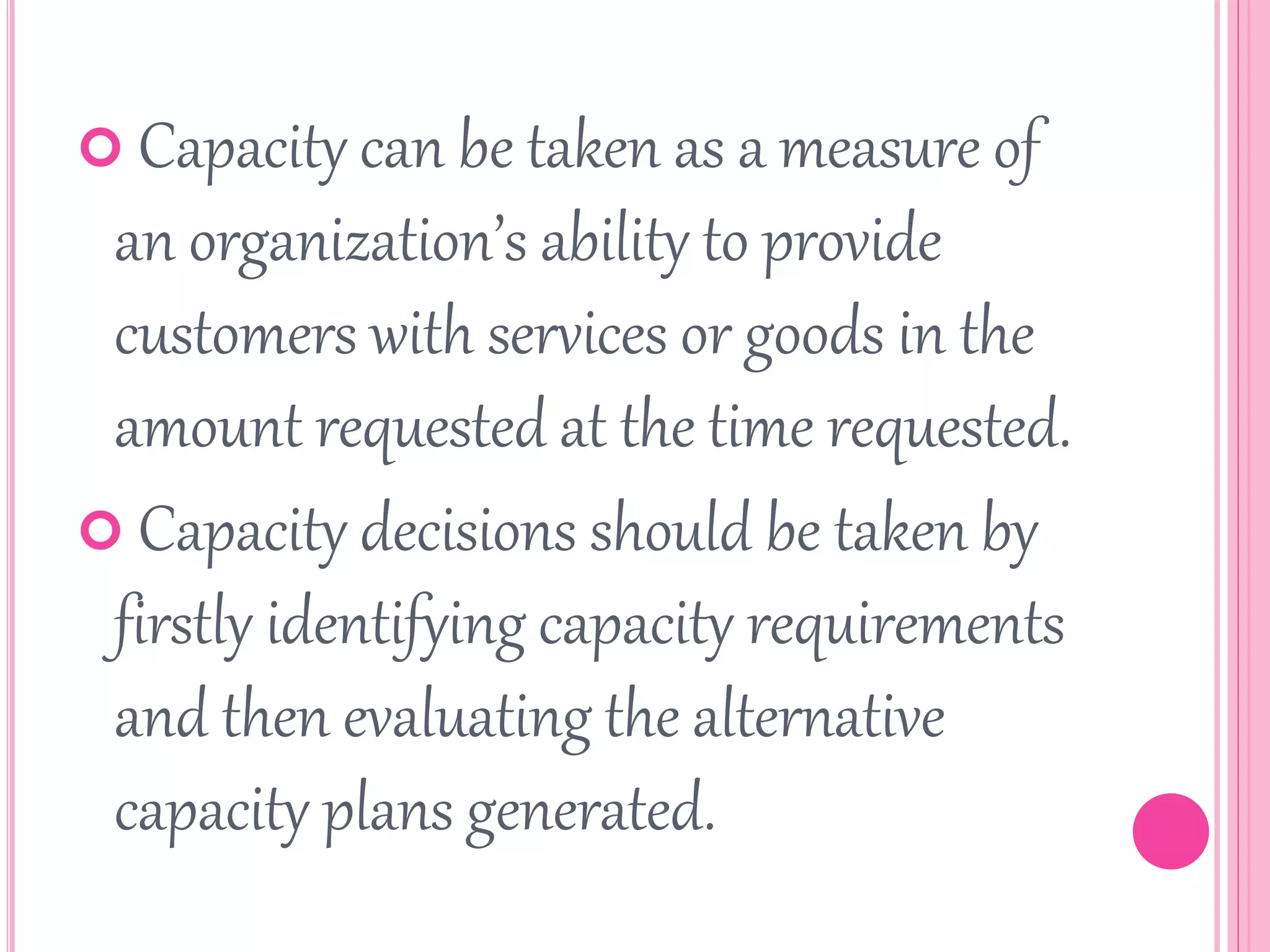 Capacity Planning | PPTX