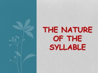 Syllable | PPTX