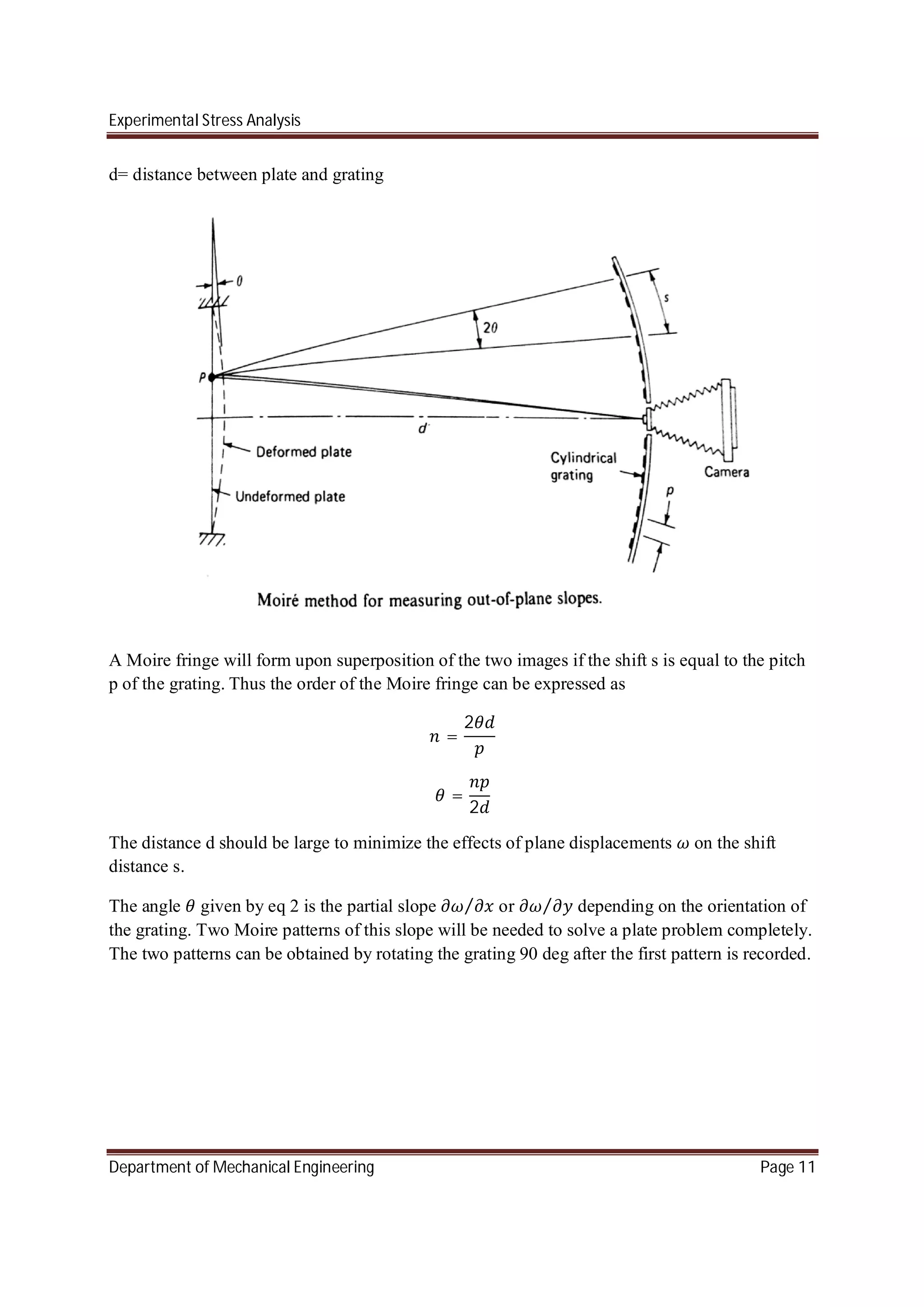 experimental stress analysis-Chapter 8 | PDF