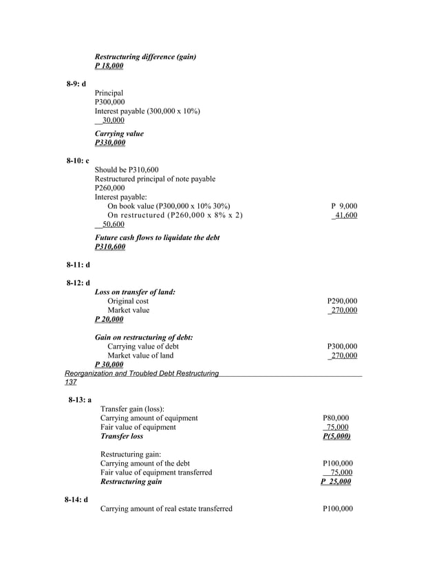 Chapter 8 - Advance Accounting | DOC