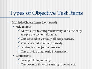 Objective Tests | PPT