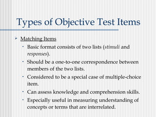 Objective Tests | PPT
