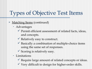 Objective Tests | PPT