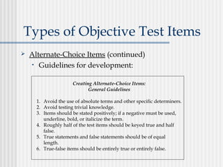 Objective Tests | PPT