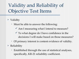 Objective Tests | PPT