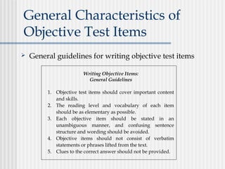 Objective Tests | PPT