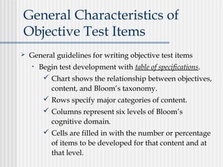 Objective Tests | PPT