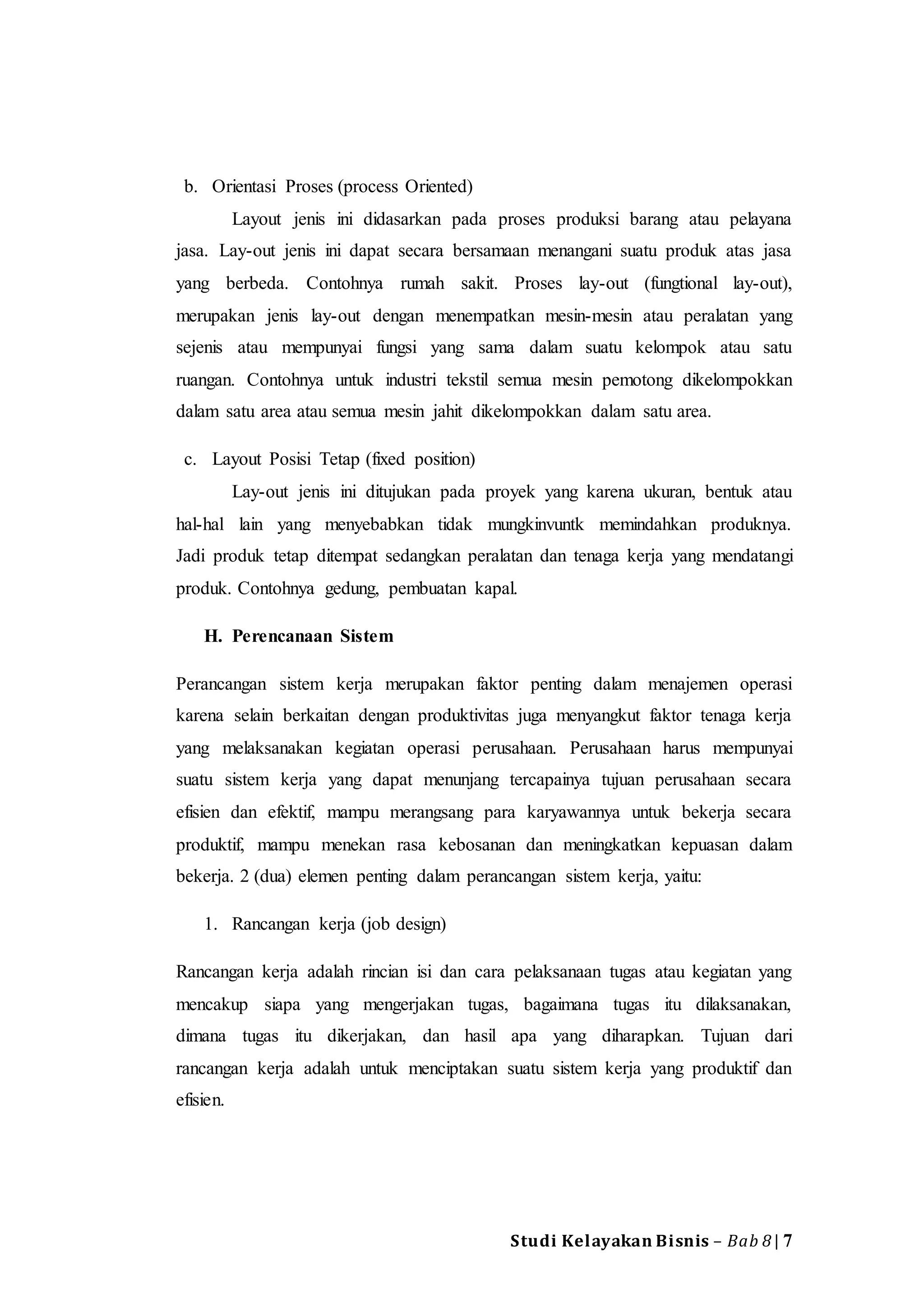 Chapter 8 Aspek Manajemen Operasional dan Teknologi | DOCX