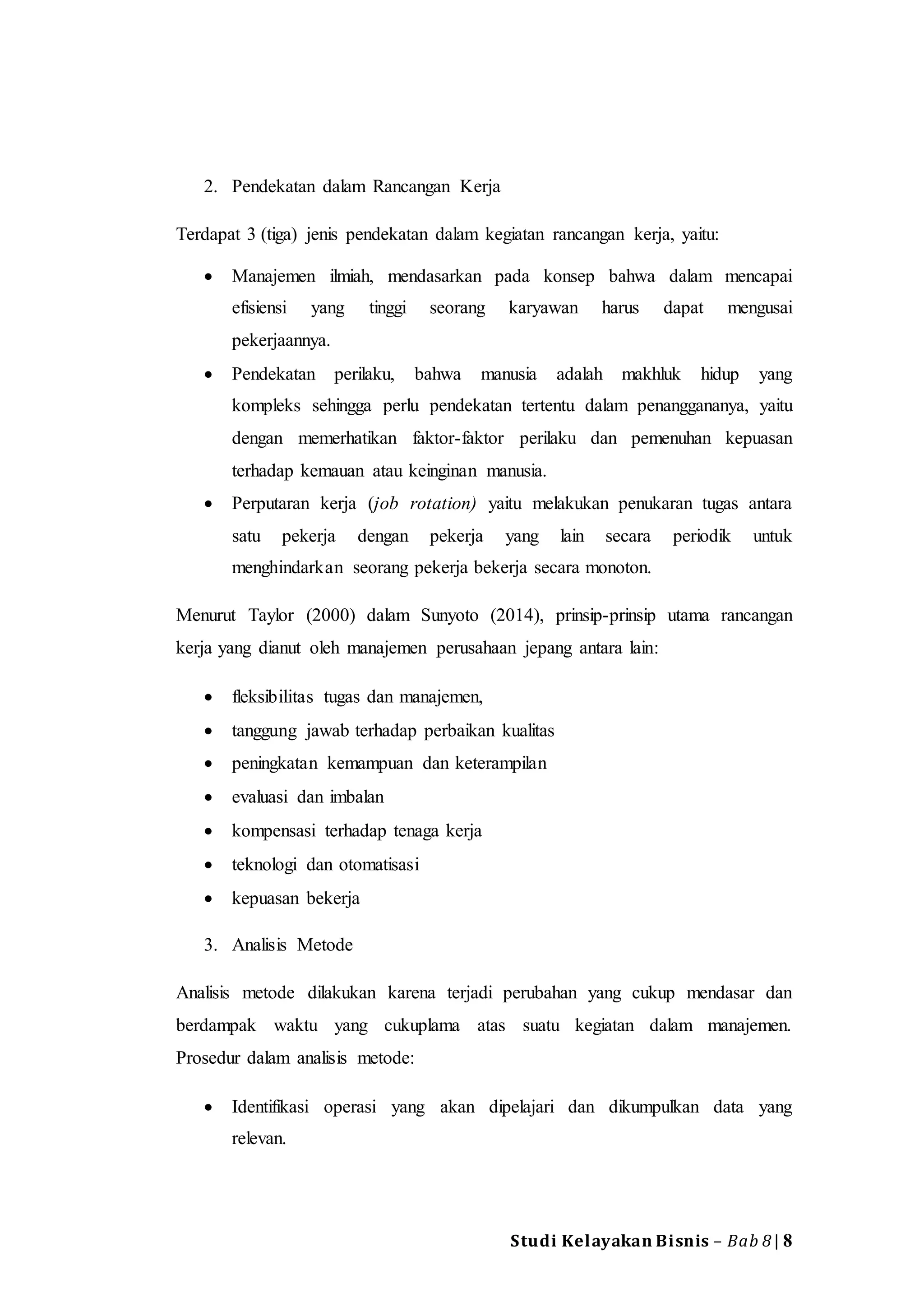 Chapter 8 Aspek Manajemen Operasional dan Teknologi | DOCX