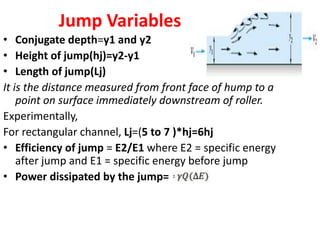 Chapter 8:Hydraulic Jump and its characterstics | PPTX