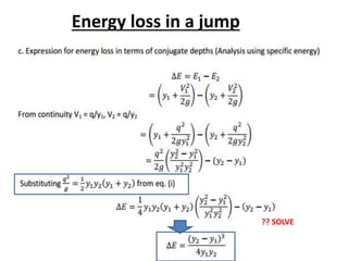 Chapter 8:Hydraulic Jump and its characterstics | PPTX