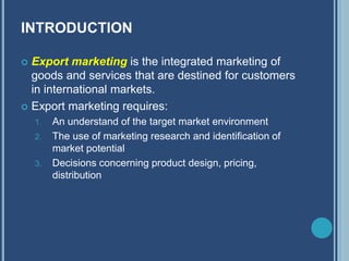 Chapter 8 - Importing, Exporting and Sourcing | PPTX